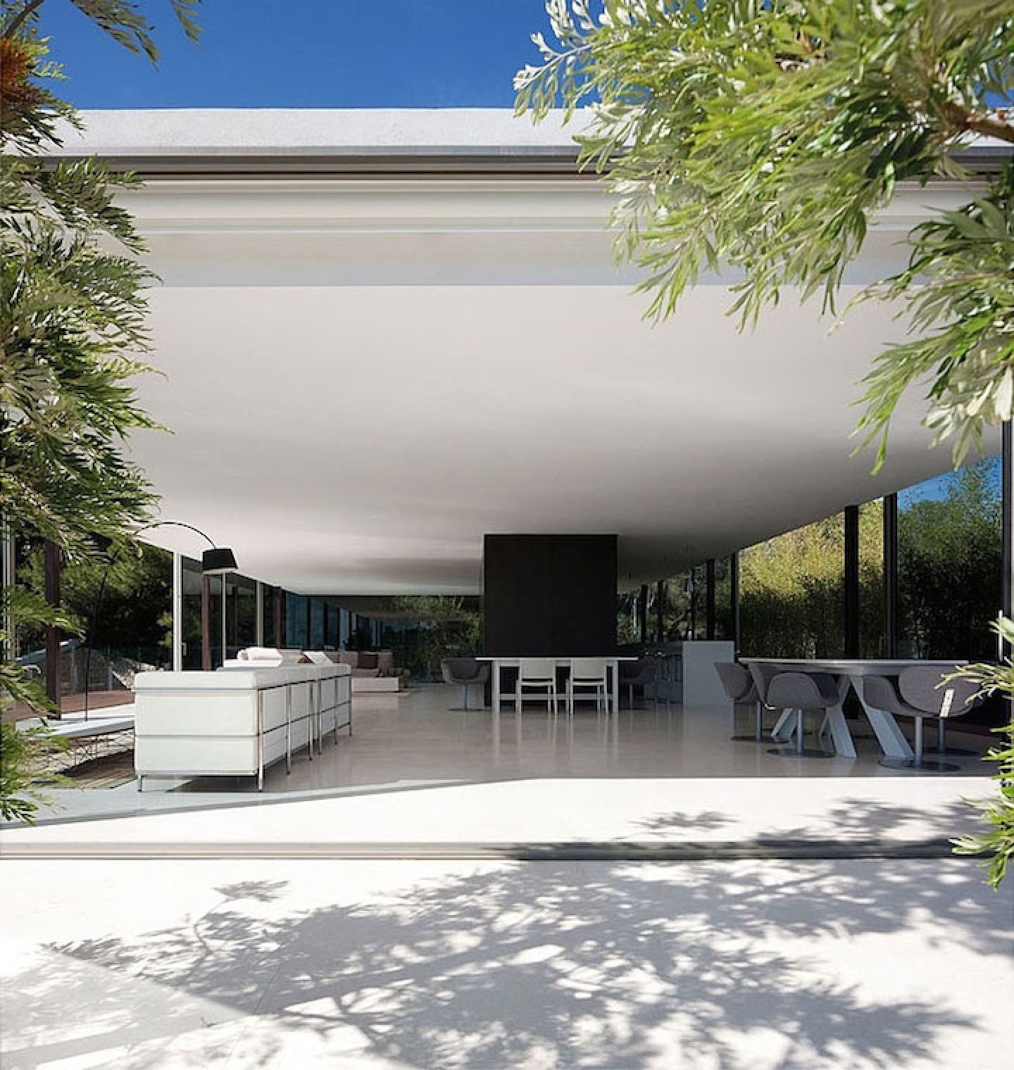 AABE Designed A Translucent House With Spectacular Views Of The ...