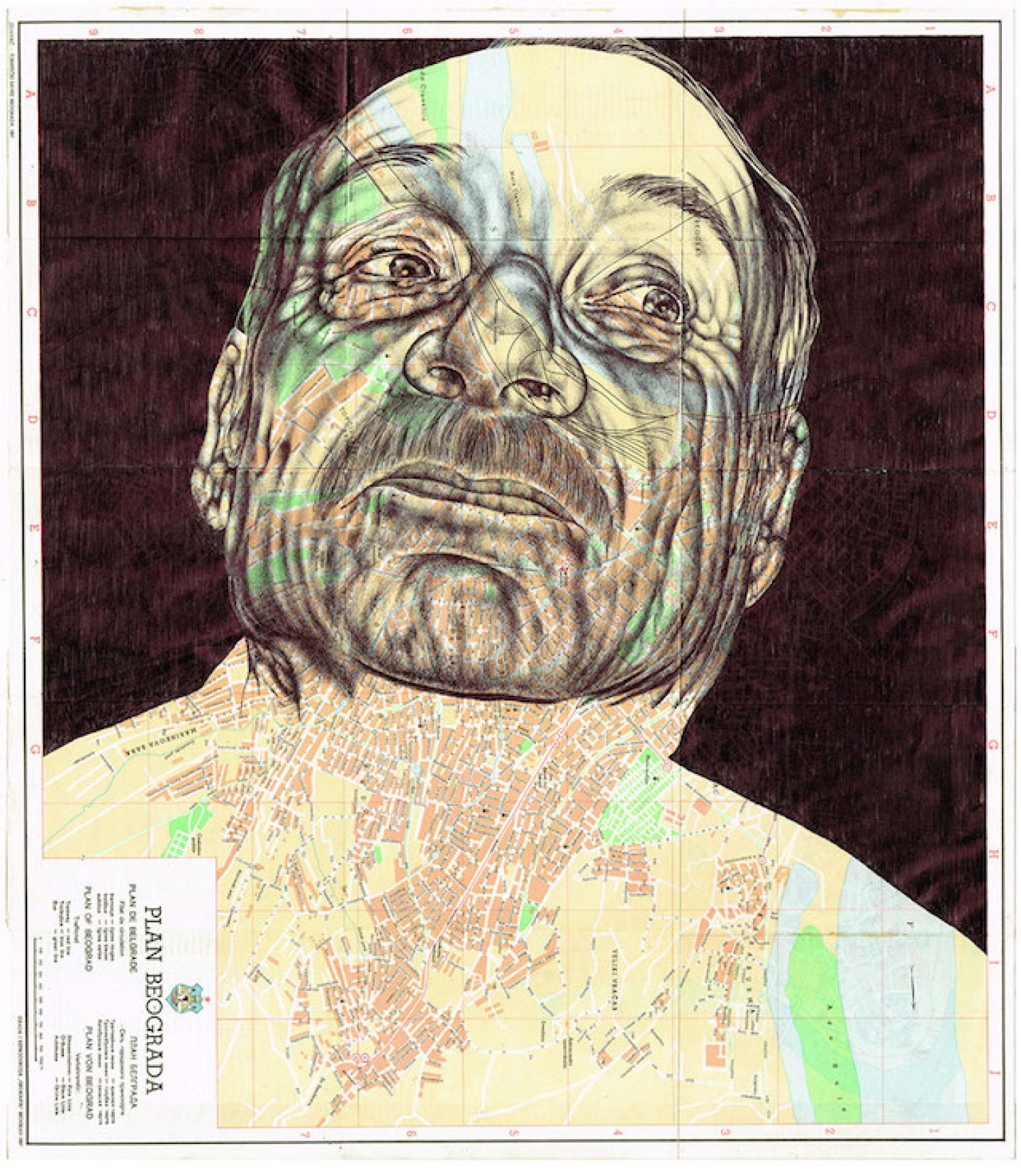 Mark Powell Uses Old Documents And Magazines As His Drawing Surface ...