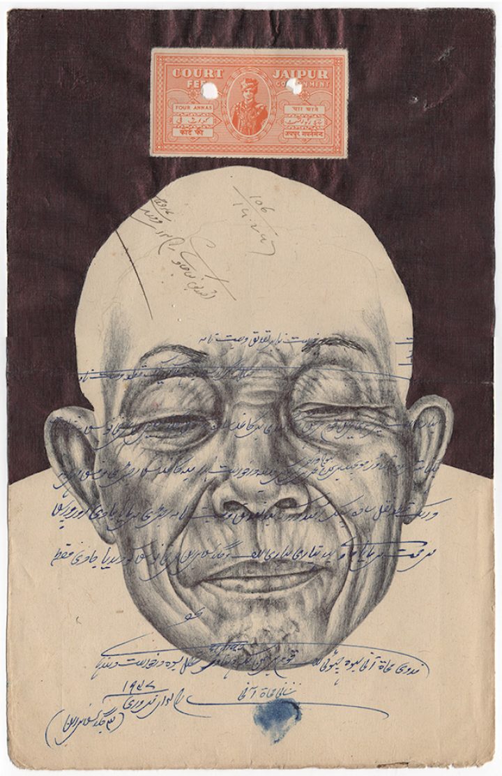 Mark Powell Uses Old Documents And Magazines As His Drawing Surface ...