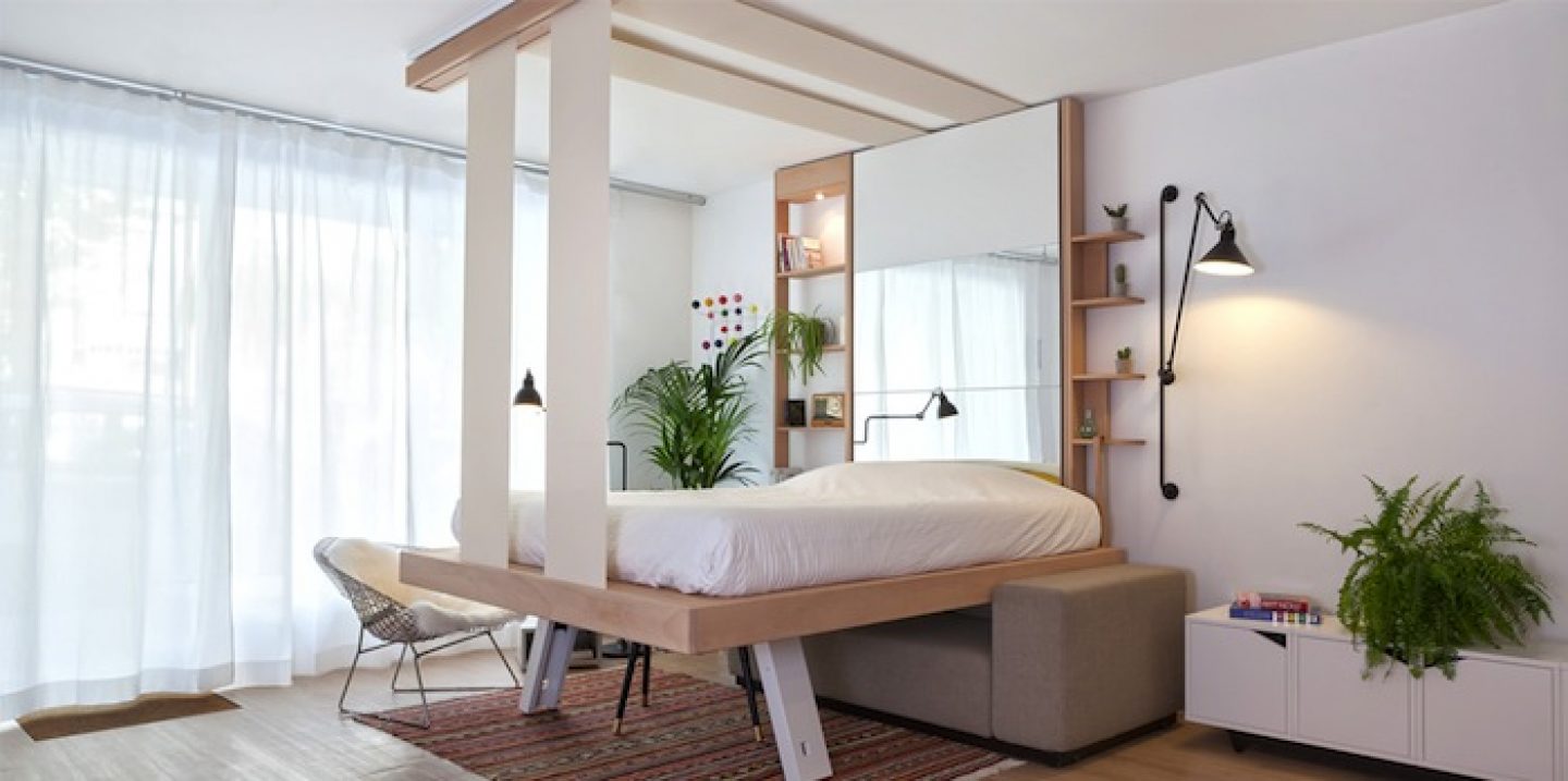 Atelier Décadrages Built A Sliding Bed That Can Be Stored In The ...