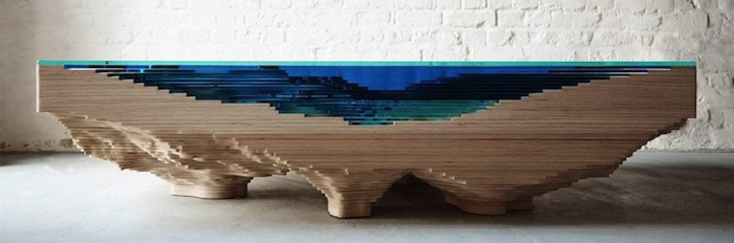 Duffy London's Mesmerizing Abyss Table Mirrors Ocean Depths - IGNANT