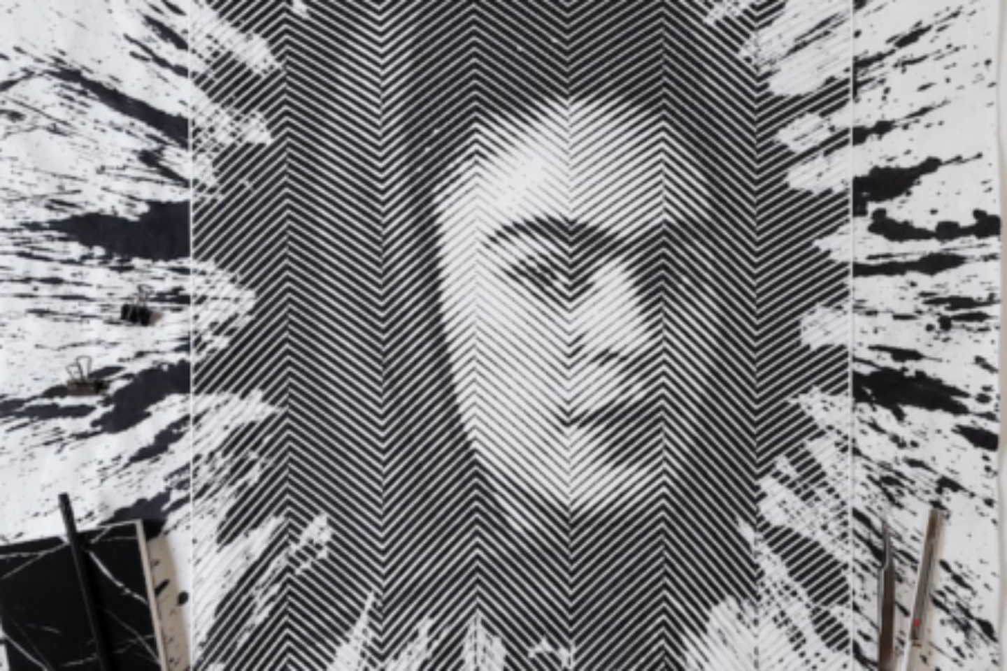 Mark Powell Uses Old Documents And Magazines As His Drawing Surface ...