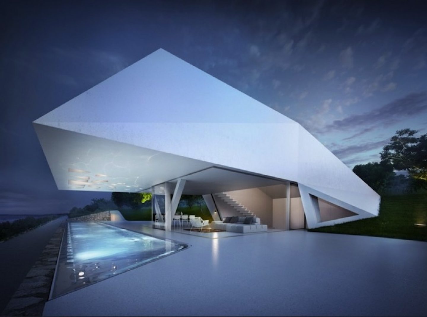 A Minimal Futuristic Villa By Hornung And Jacobi - IGNANT
