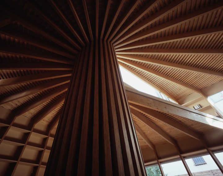 A Serene House With A Spiraling Wooden Roof - IGNANT