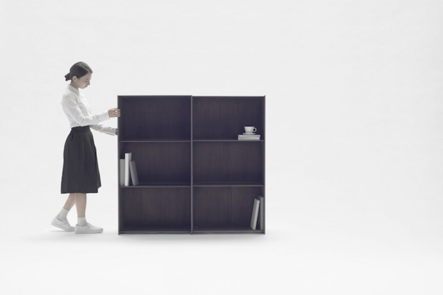 A Sleek 2-In-1 Shelf By Japanese Design Studio Nendo - IGNANT