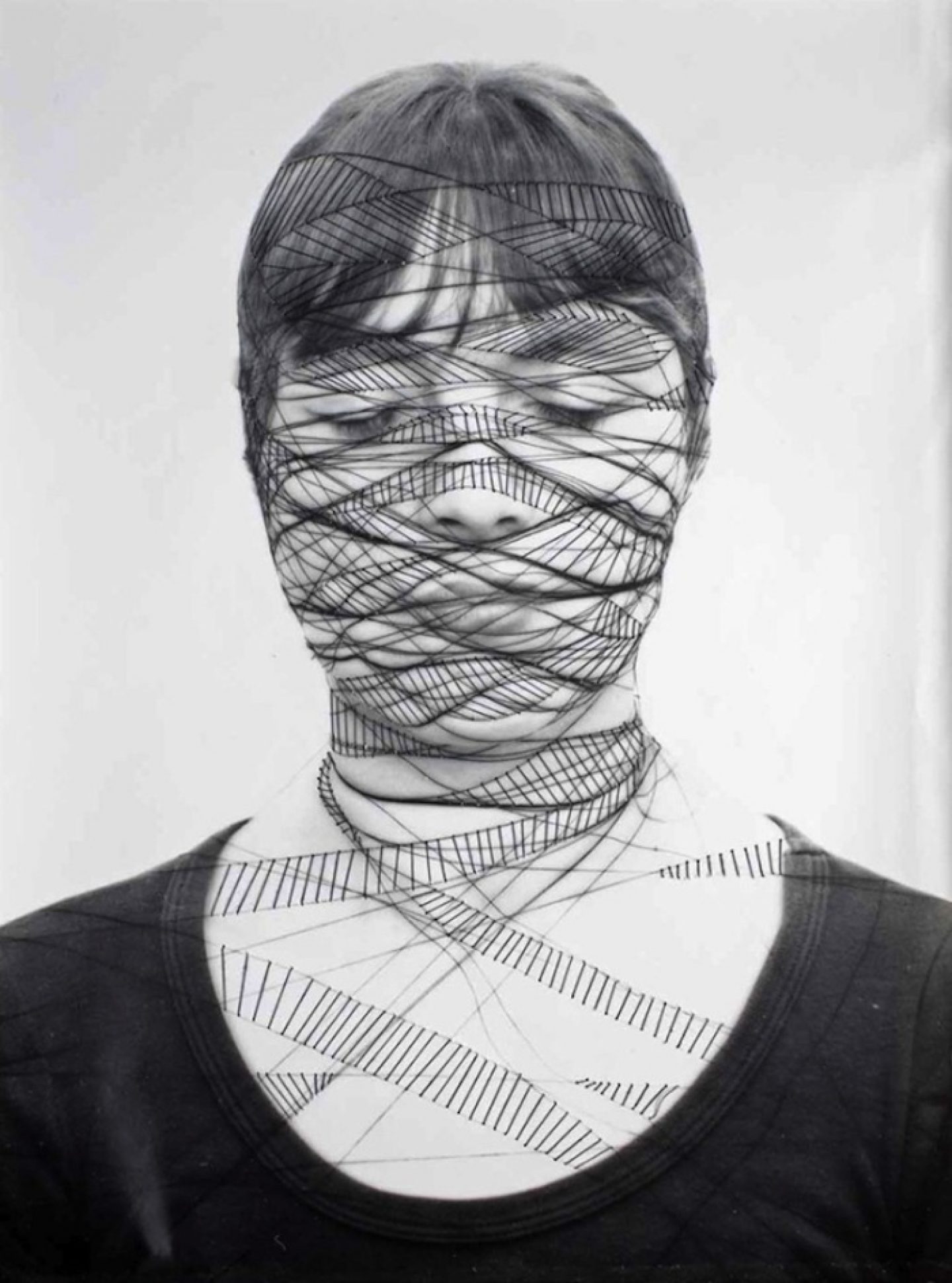 Striking Embroidered Self-Portraits By Annegret Soltau - IGNANT