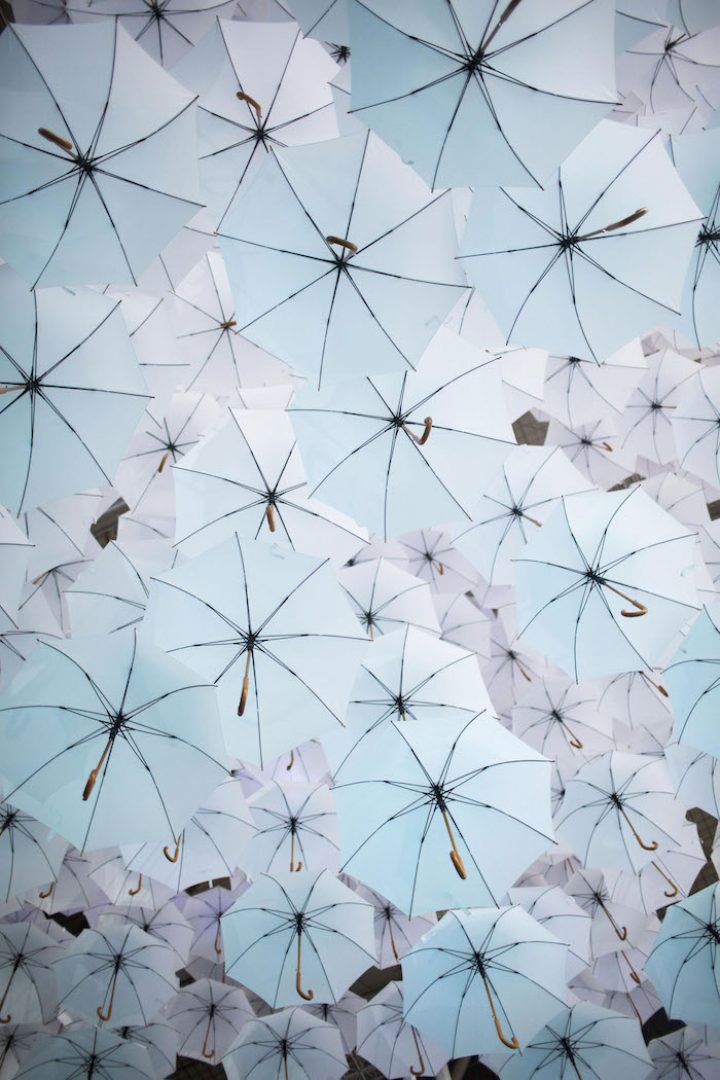 A Cloud Made Of 1,100 Umbrellas By Kaisa And Timo Berry - IGNANT