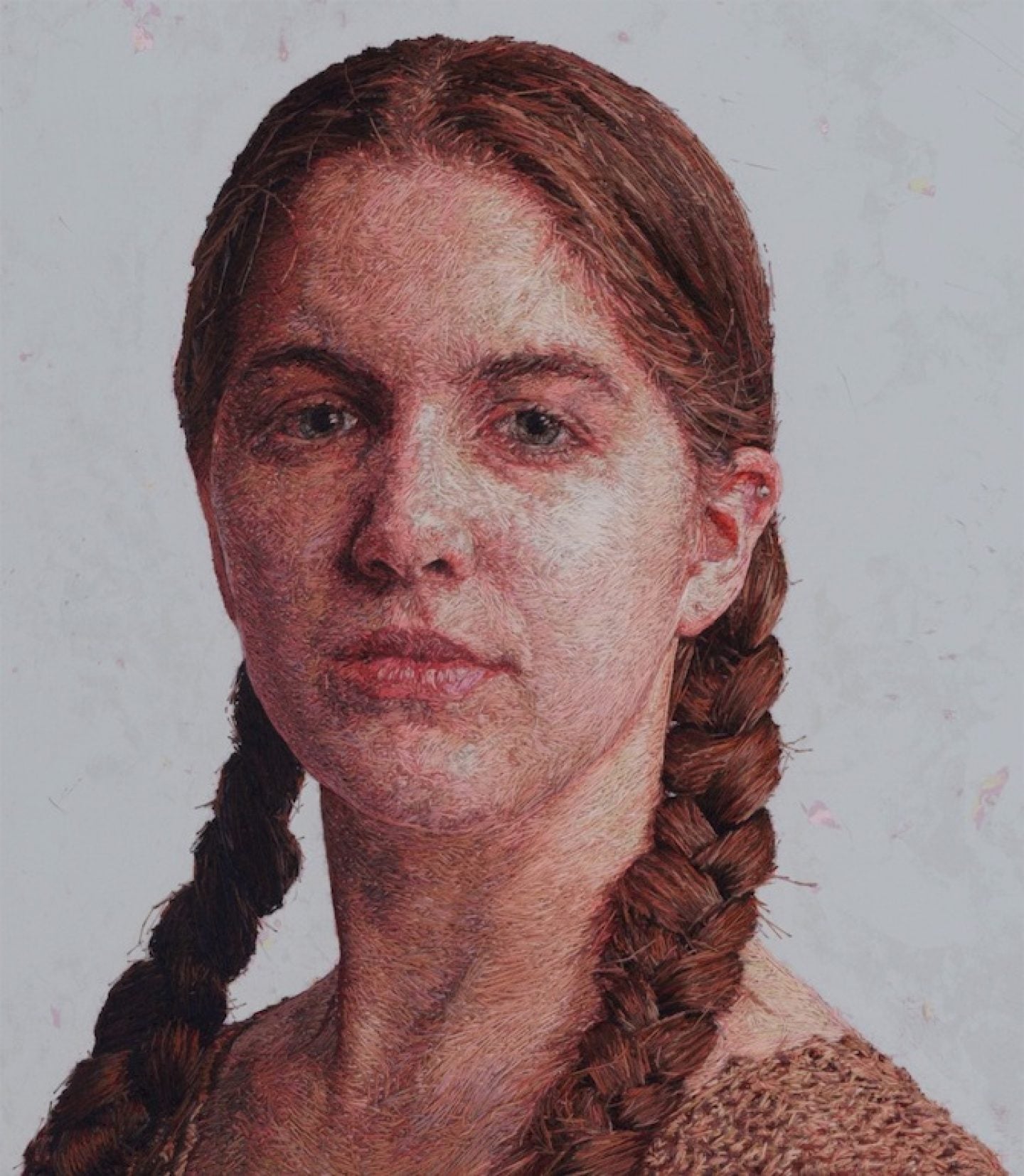 Hyperreal Hand-Embroidered Portraits By Cayce Zavaglia - IGNANT