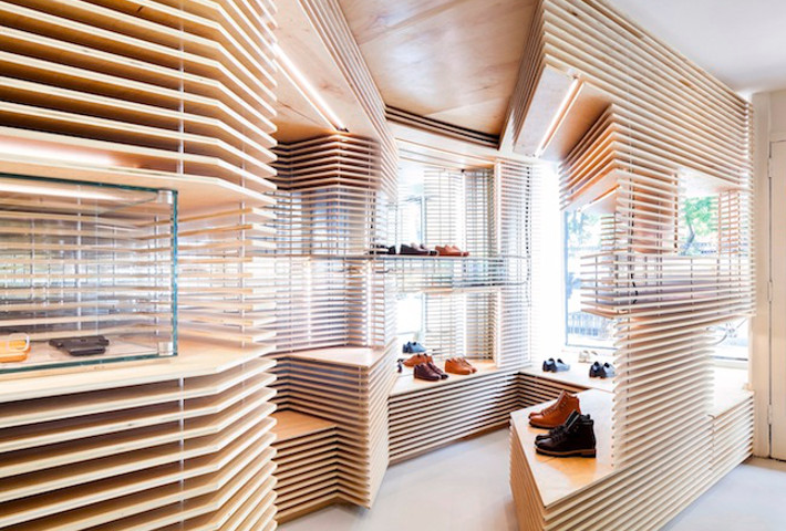A Store With Wooden Layered Interiors By Jordana Maisie - IGNANT