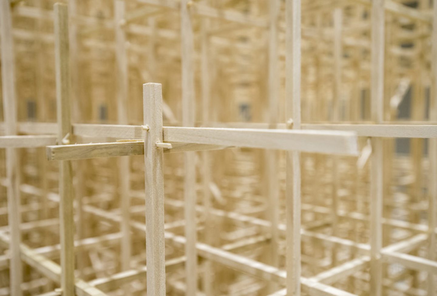 A Wood Installation Made Of 10,000 Sticks By Ben Butler - IGNANT