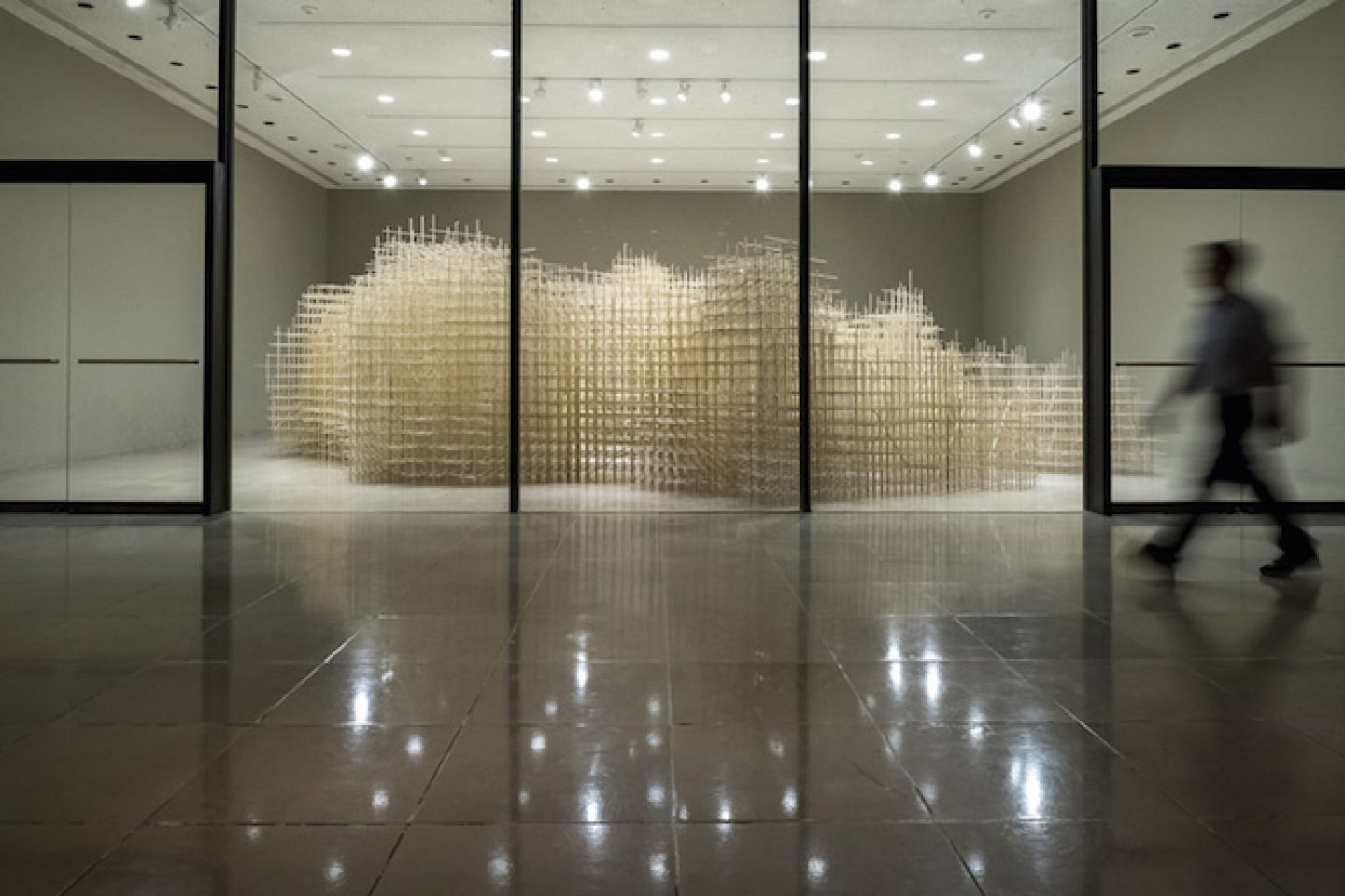 A Wood Installation Made Of 10,000 Sticks By Ben Butler - IGNANT