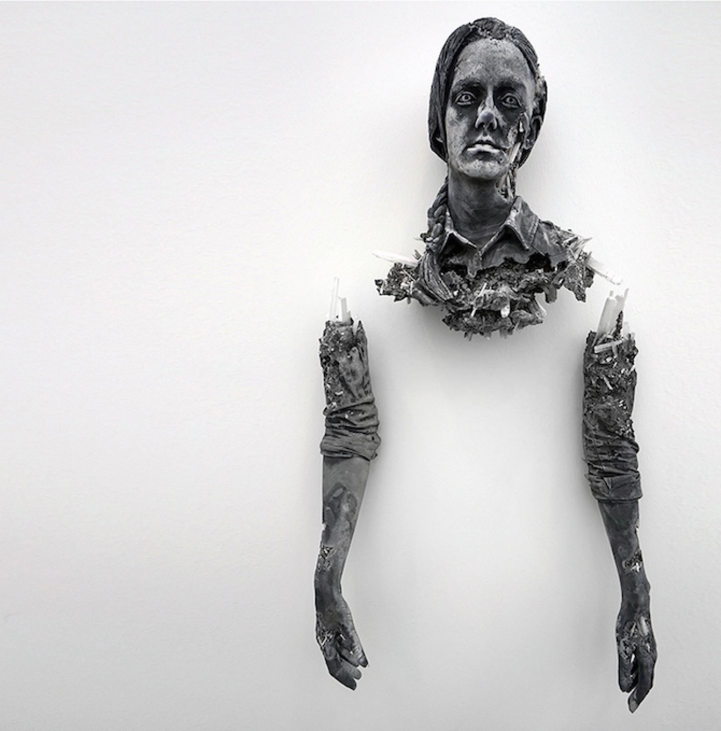 A Broken Figure Made Of Volcanic Ash By Daniel Arsham - IGNANT