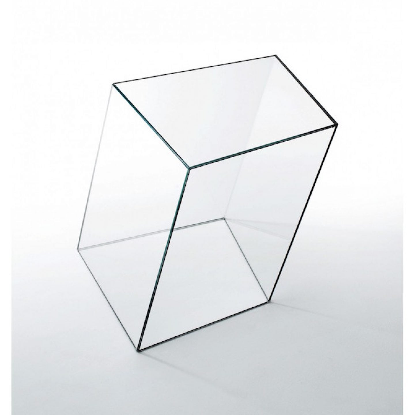 Tilted Glass Tables By Piero Lissoni - IGNANT