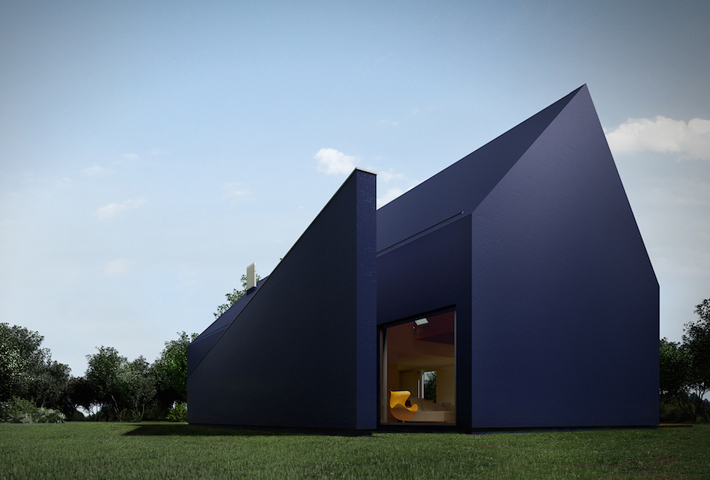 An Angular House With A Protruding Wall By MOOMOO Architects - IGNANT
