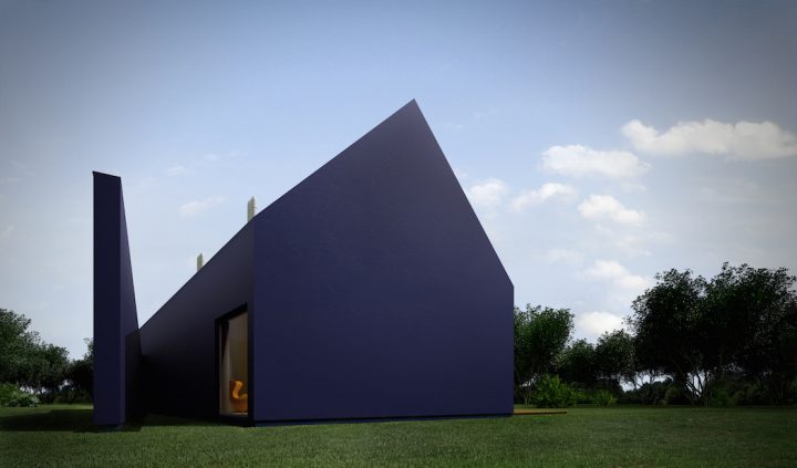 An Angular House With A Protruding Wall By MOOMOO Architects - IGNANT