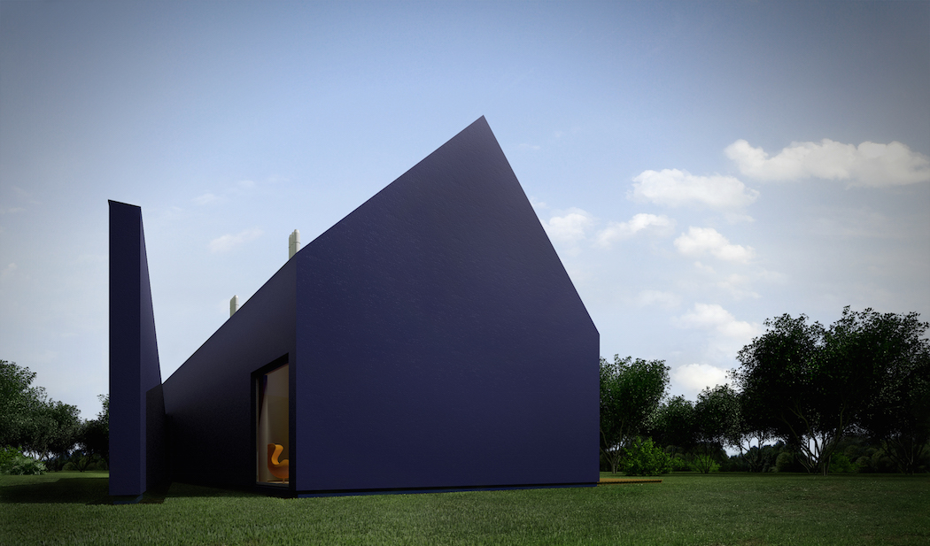 An Angular House With A Protruding Wall By MOOMOO Architects - IGNANT