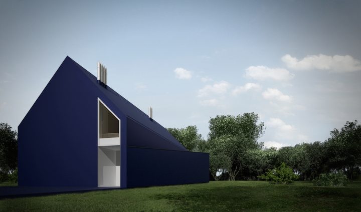 An Angular House With A Protruding Wall By MOOMOO Architects - IGNANT