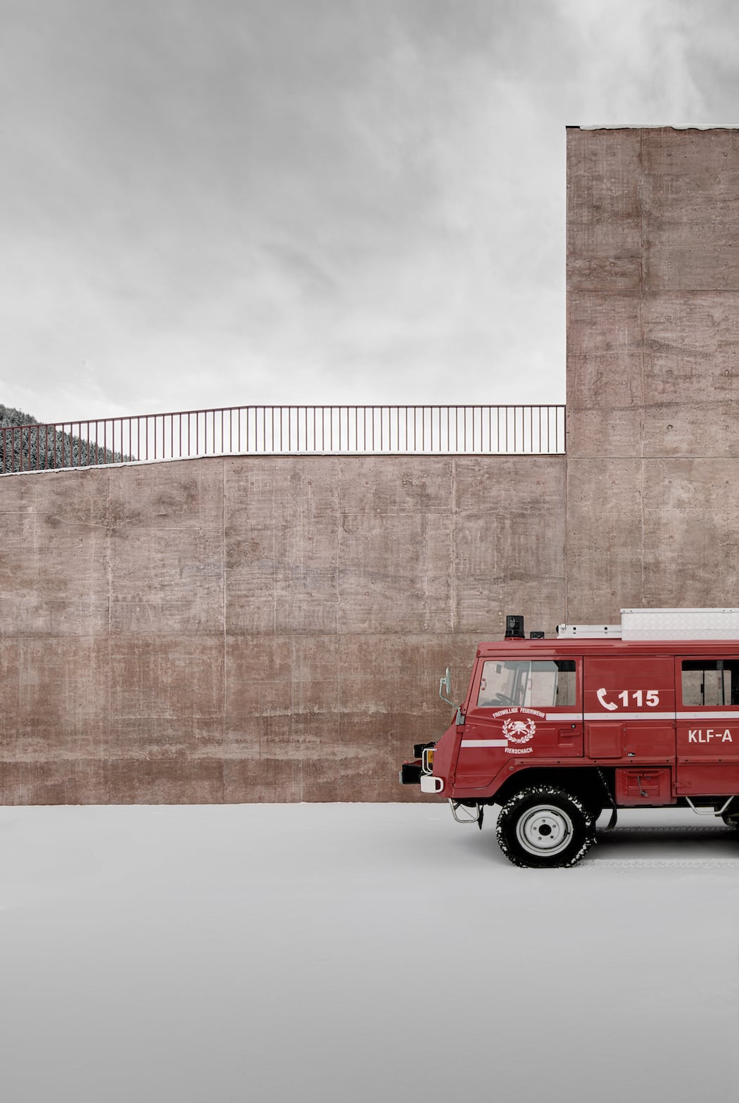A Rose-Tinted Fire Station By Pedevilla Architects - IGNANT