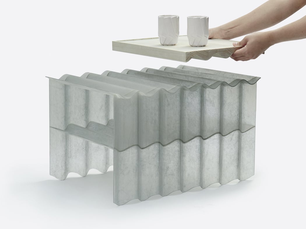 A Corrugated Coffee Table By Louie Rigano - IGNANT