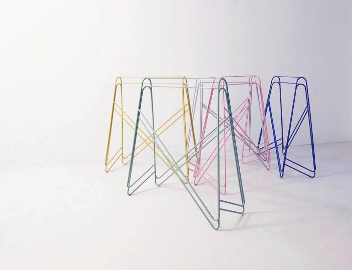 Vibrant Steel Wire Framed Tables By Bordbord - IGNANT