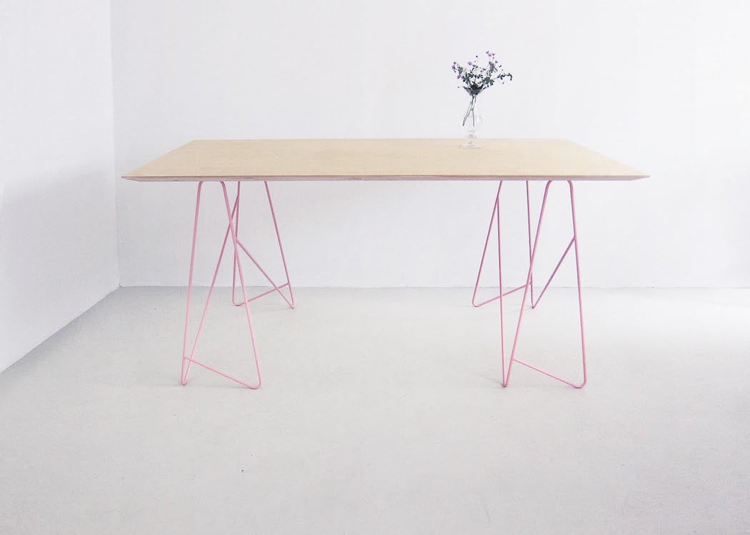 Vibrant Steel Wire Framed Tables By Bordbord - IGNANT