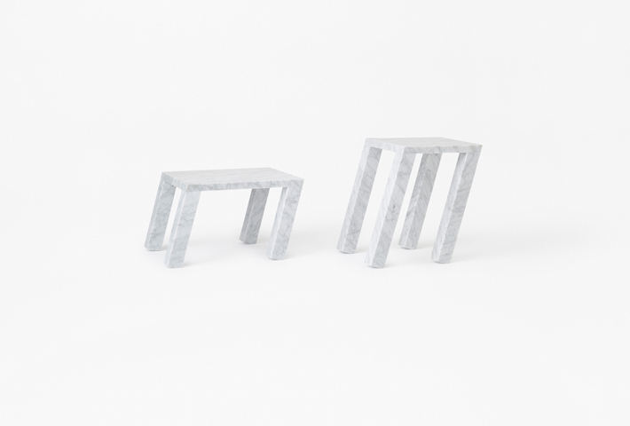 Tilted Marble Tables By Nendo - IGNANT
