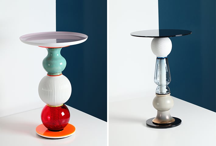 Small Tables Made From Vintage Vases - IGNANT