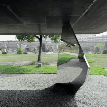 A Pavilion Propped Up By Rocks Of Steel - IGNANT