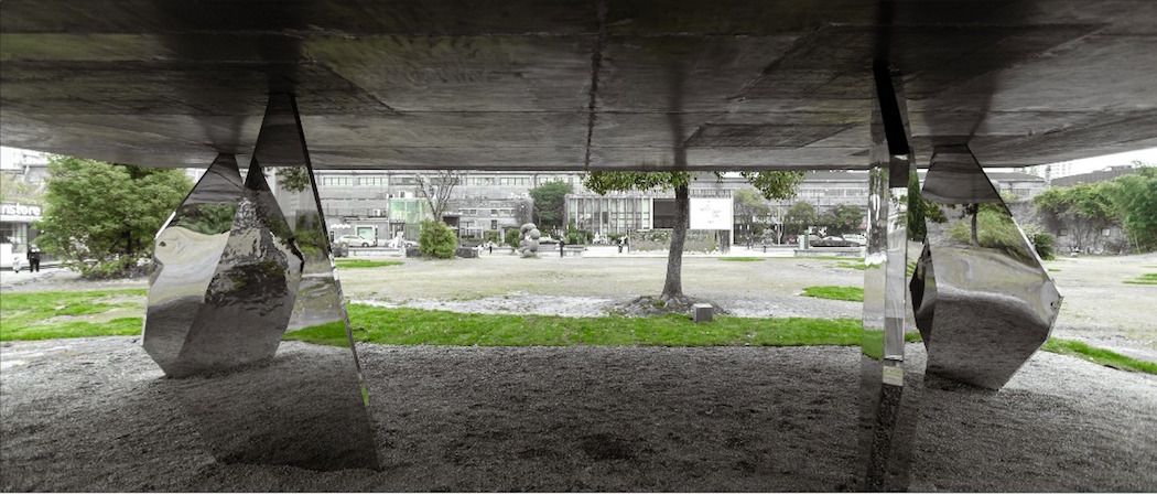 A Pavilion Propped Up By Rocks Of Steel - IGNANT