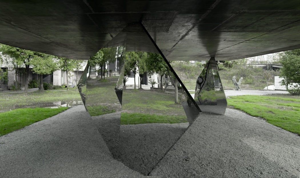 A Pavilion Propped Up By Rocks Of Steel - IGNANT