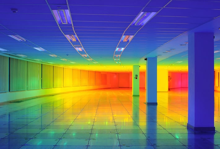 An Immersive Rainbow Light Installation - IGNANT