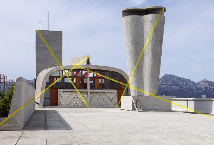 Felice Varini Meets Le Corbusier - IGNANT