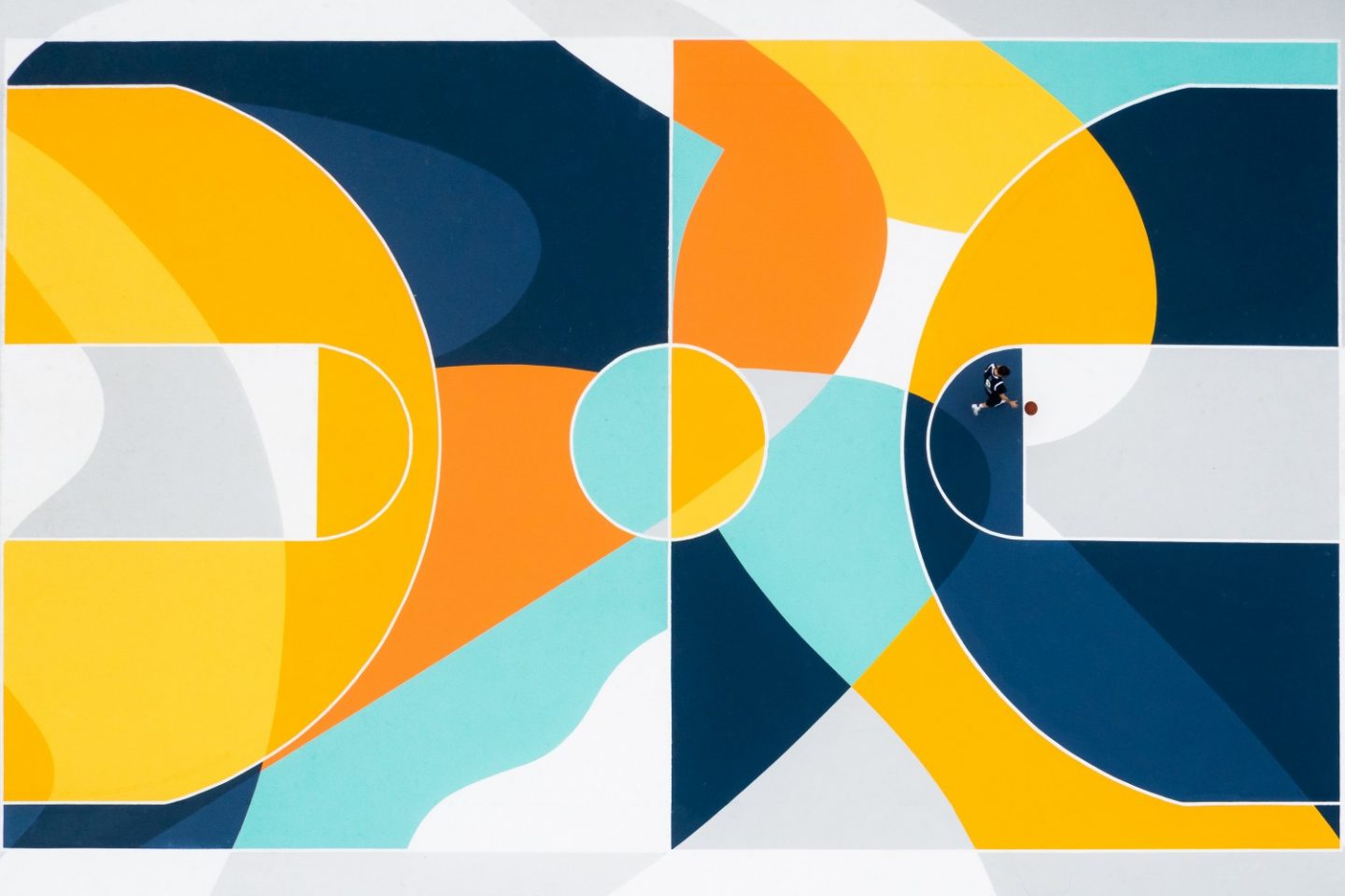 An Artistic Take On Basketball Court By Artist Gue - IGNANT