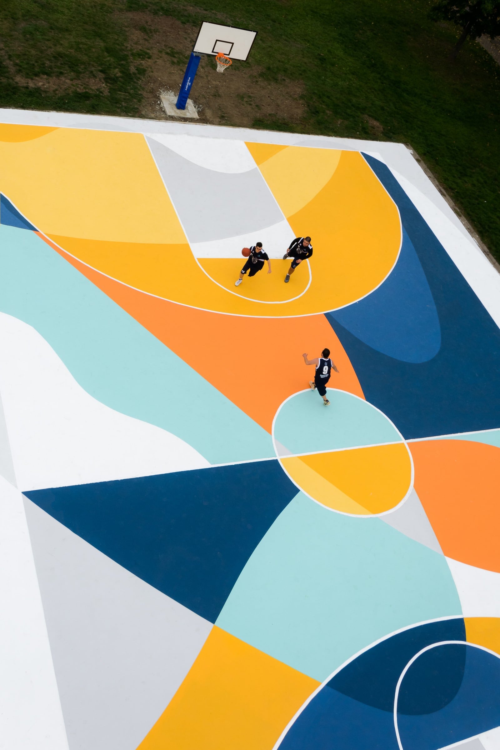 An Artistic Take On Basketball Court By Artist Gue - IGNANT