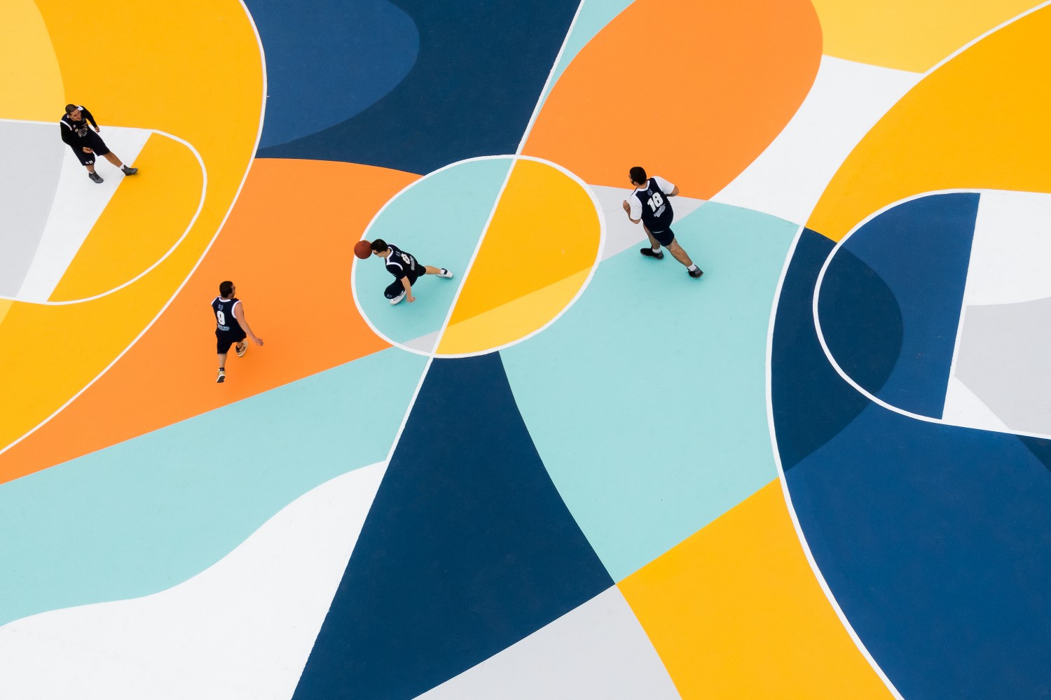 An Artistic Take On Basketball Court By Artist Gue - IGNANT
