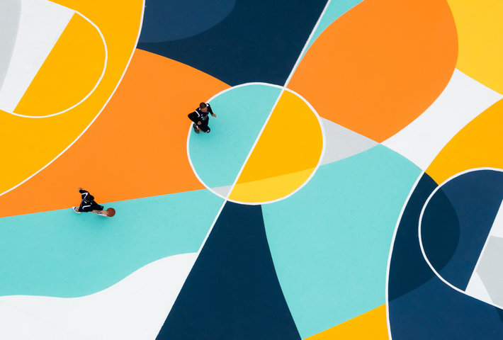 An Artistic Take On Basketball Court By Artist Gue - IGNANT