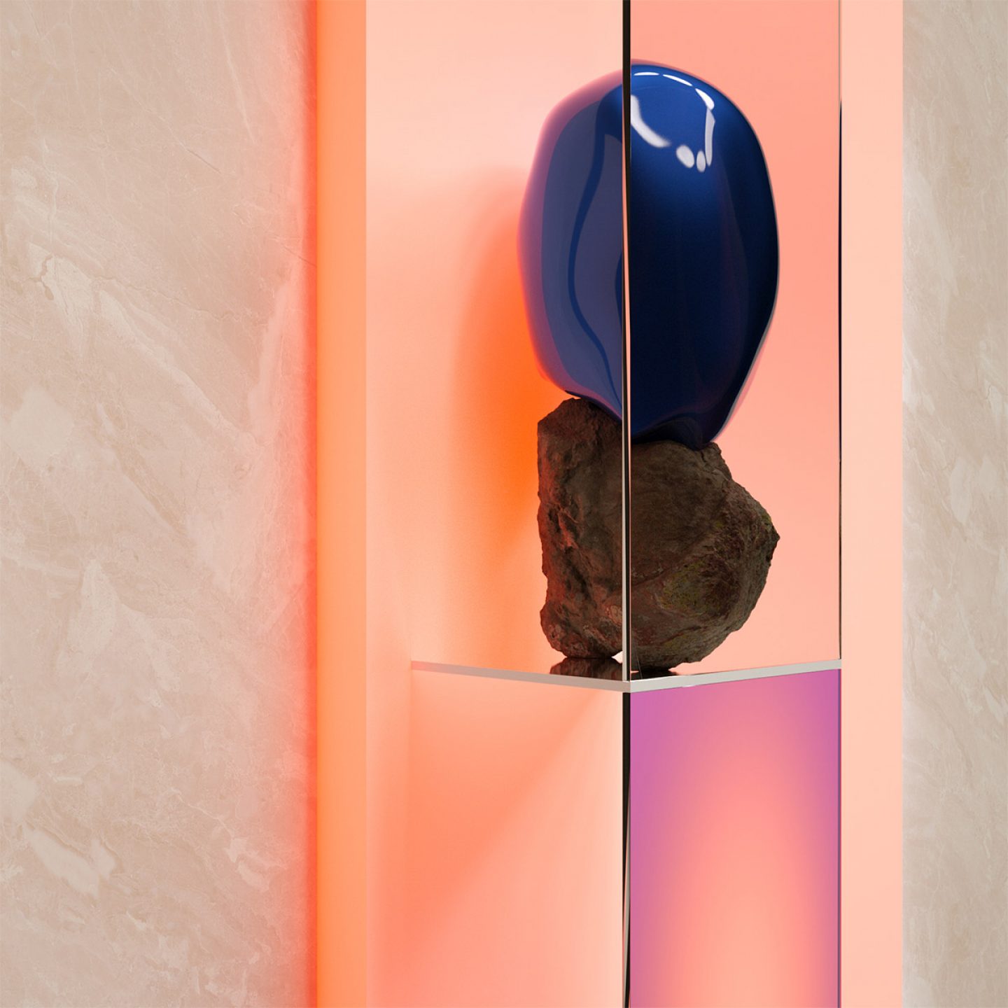 Digital Renderings Inspired By Mono-ha Sculptures - IGNANT