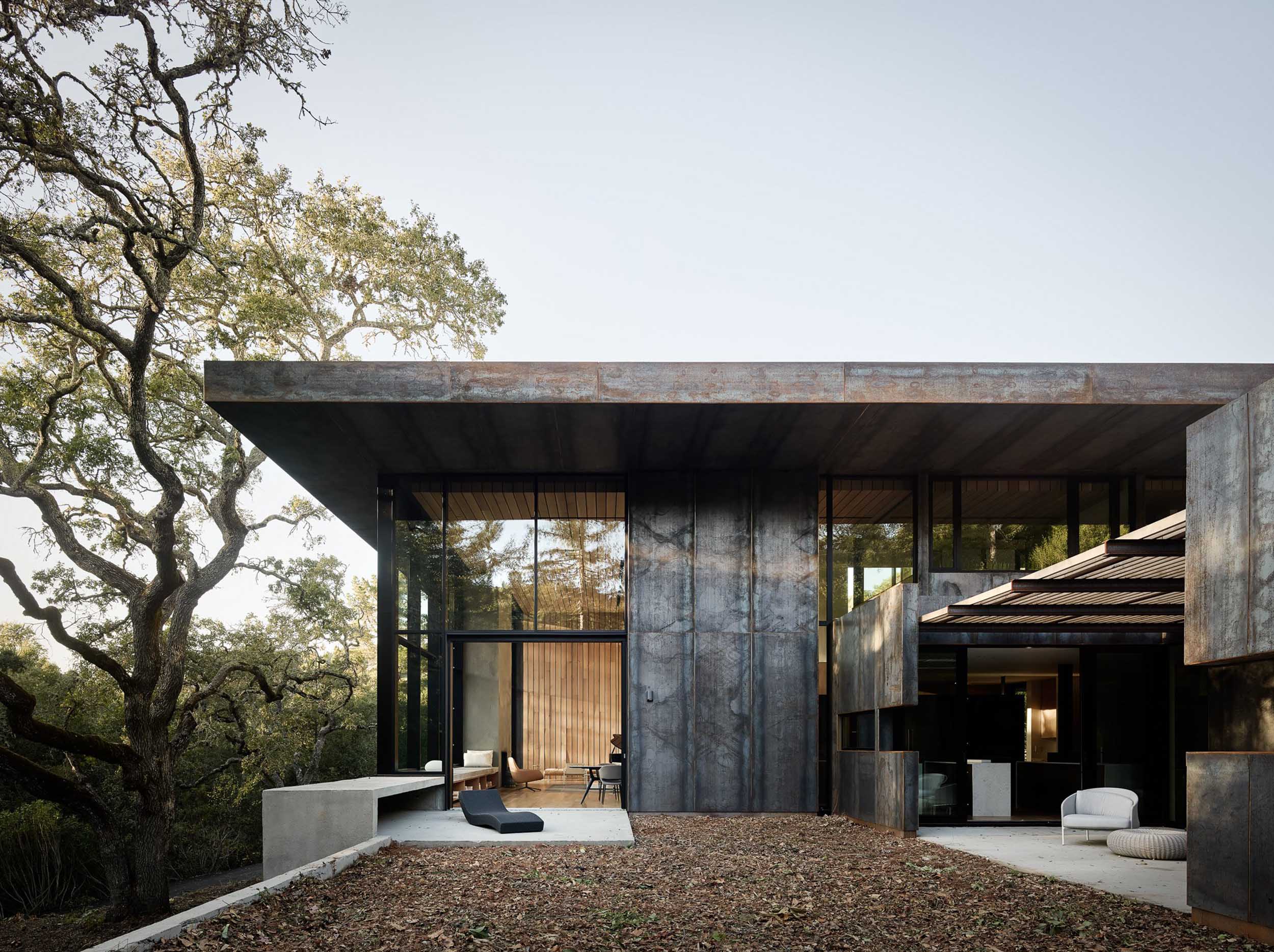 A Steel-Clad Home In A Grove Of Ancient Oaks - IGNANT