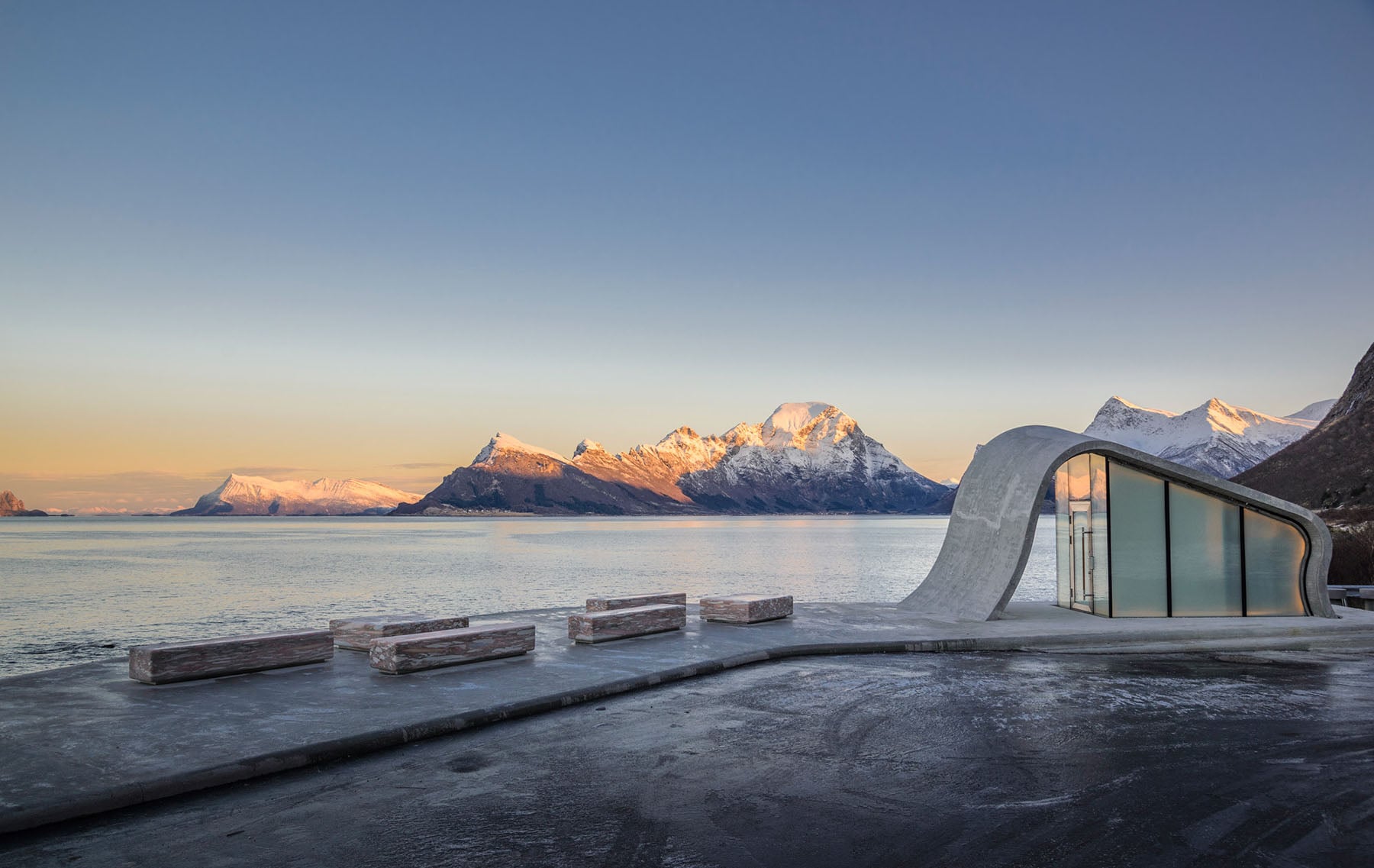 HZA Designs A Rest Stop Overlooking The Norwegian Sea - IGNANT