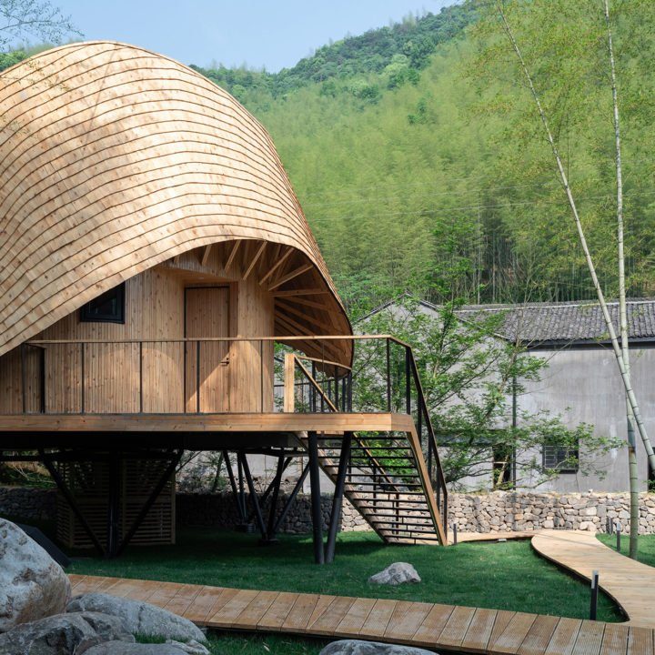 A Circular Villa On Stilts In The Remote Chinese Mountains - IGNANT