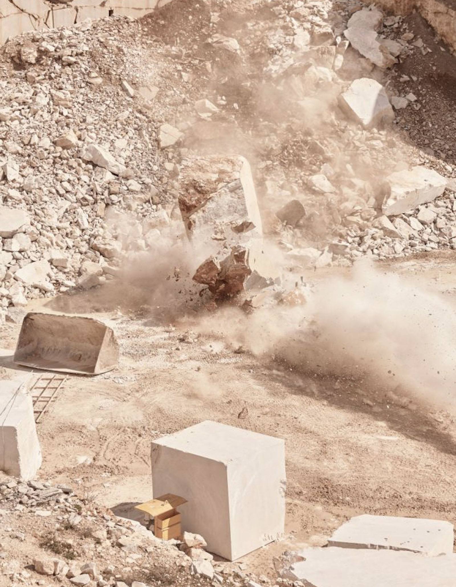 A Collection Of Bespoke Marble Pieces Shot In A Rural Quarry In Greece ...