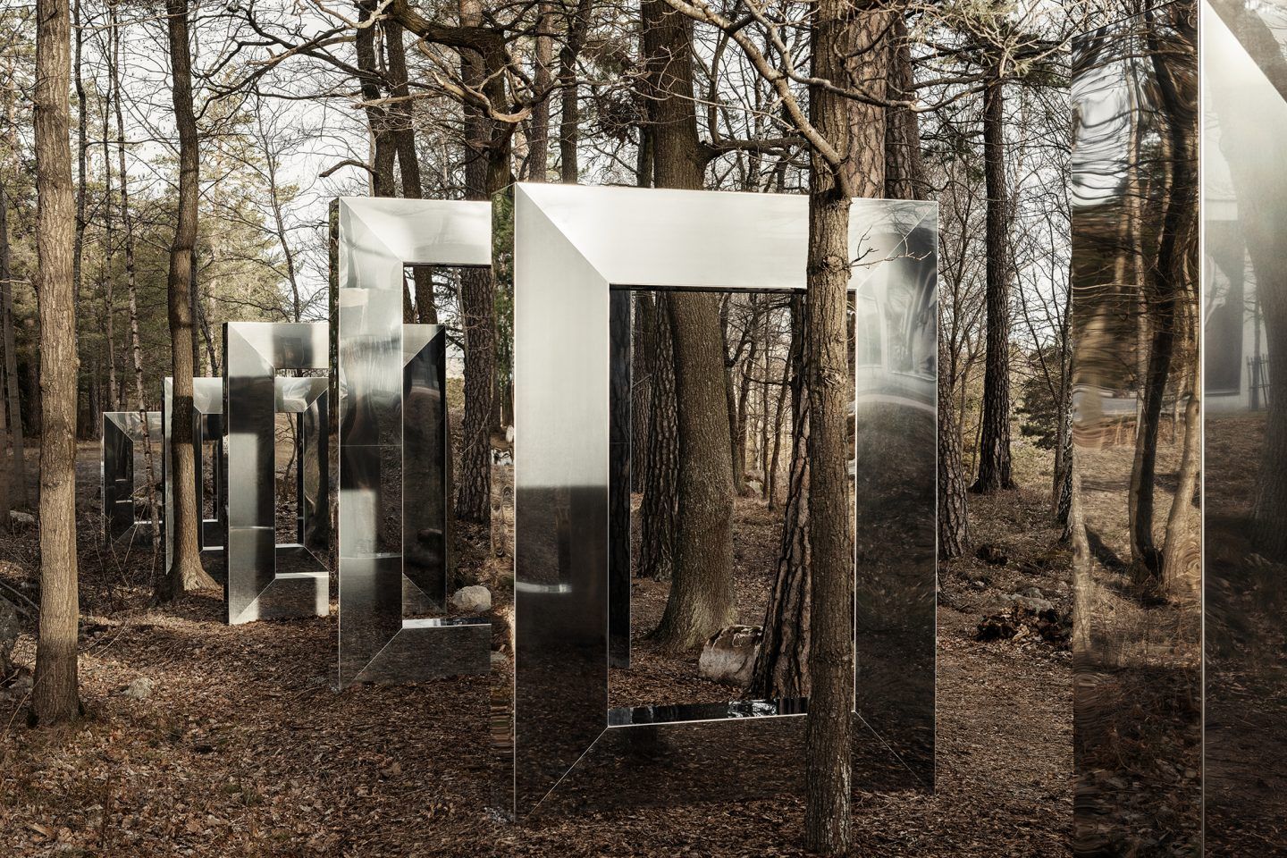 Note Design Studio’s Mirrored Installation In Nature Reflects The ...