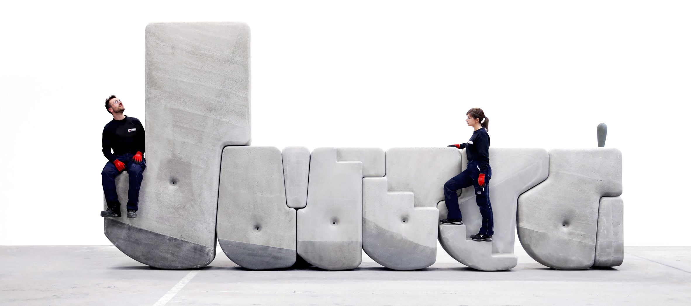 Matter Design Studio Moves Concrete Sculptures Weighing Tons With Just ...