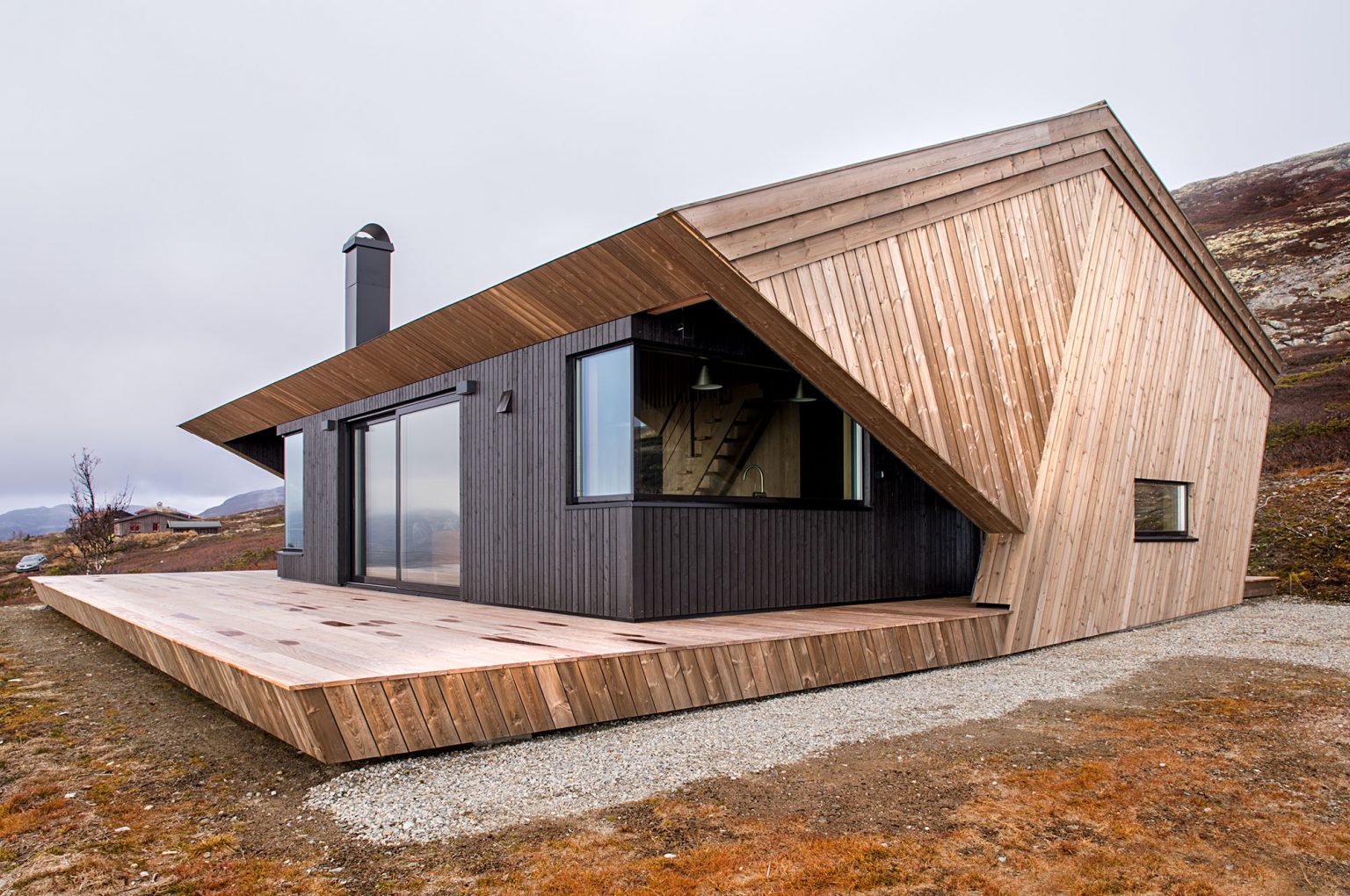 A Robust, Hooded Cabin On Top Of A Mountain Withstands Norway’s Weather ...