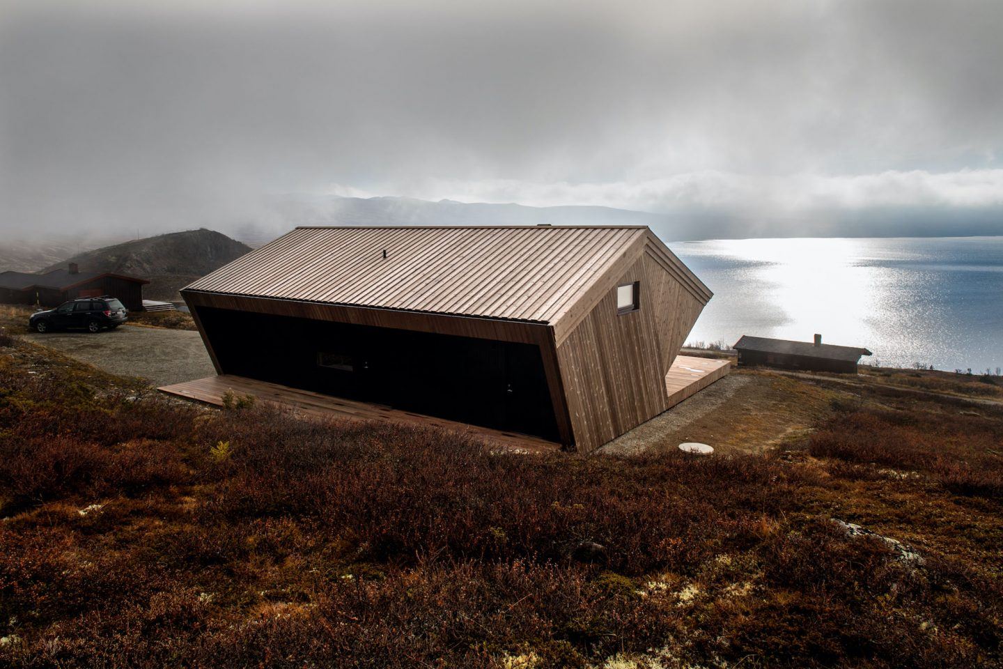 A Robust, Hooded Cabin On Top Of A Mountain Withstands Norway’s Weather ...