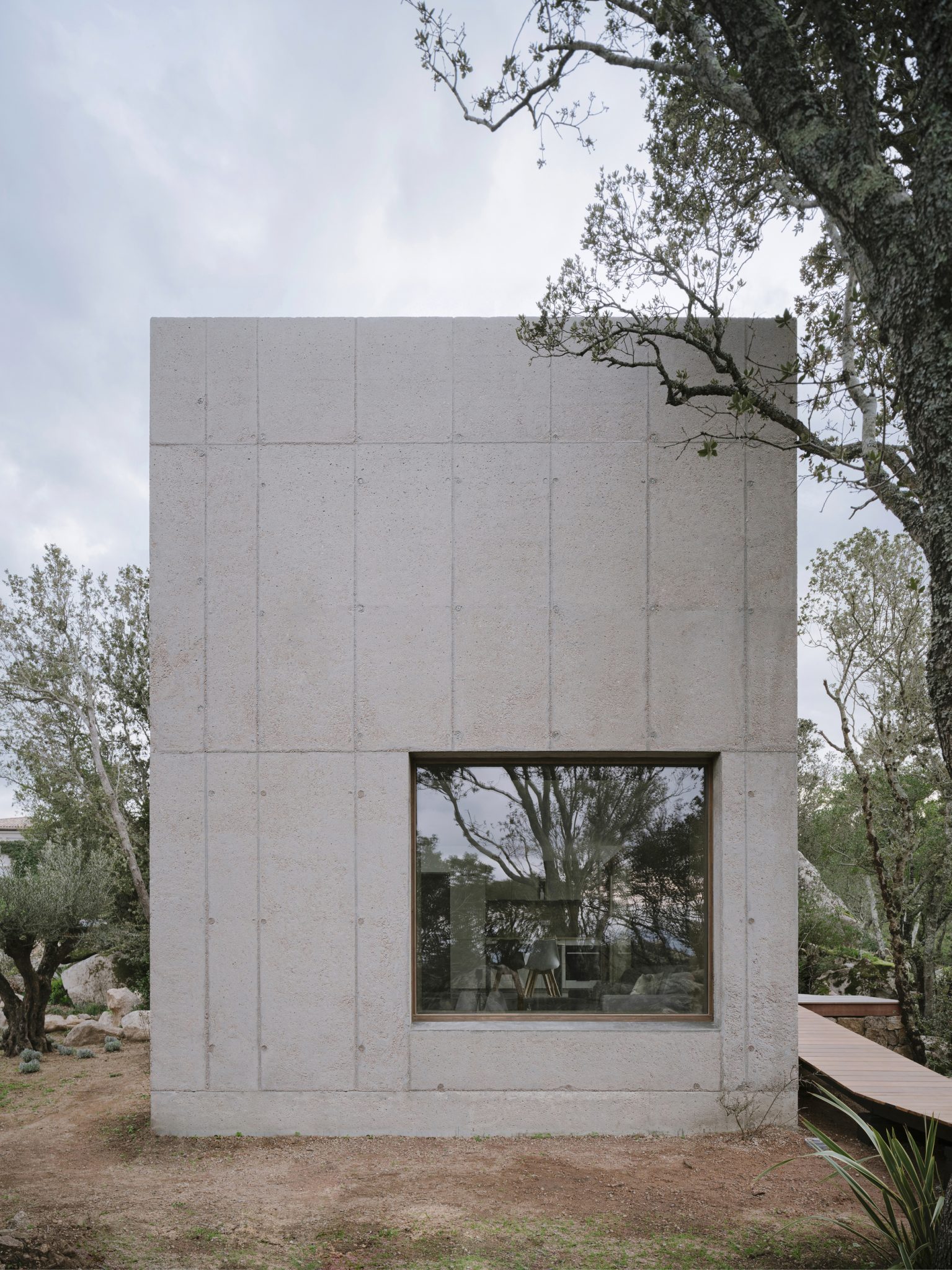 Concrete Residence Casa R Blends In With The Corsican Rocky Landscape ...