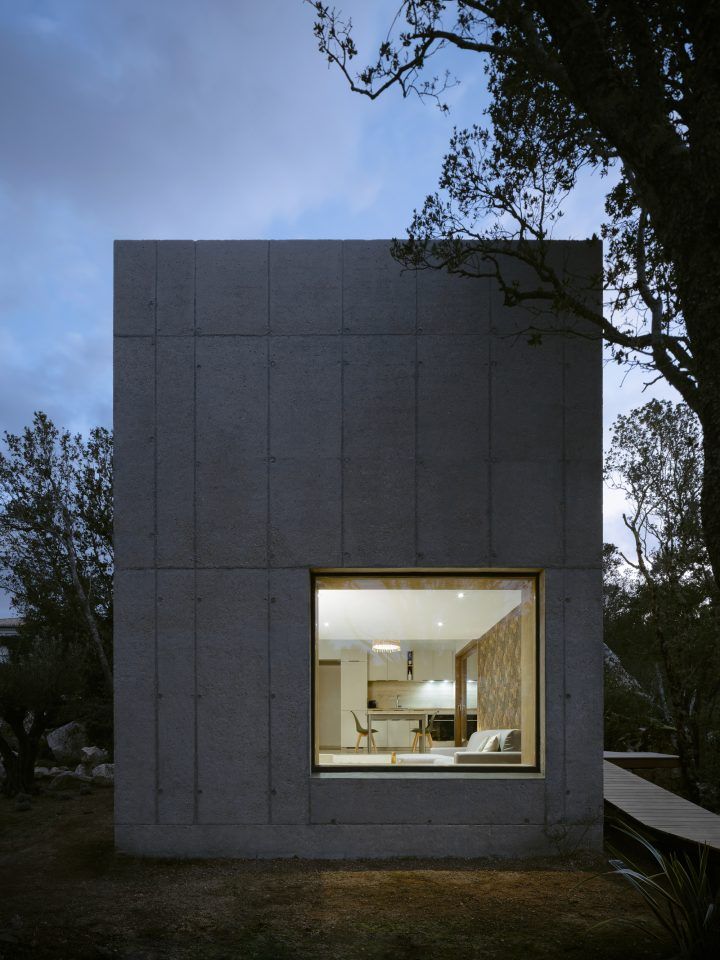 Concrete Residence Casa R Blends In With The Corsican Rocky Landscape ...