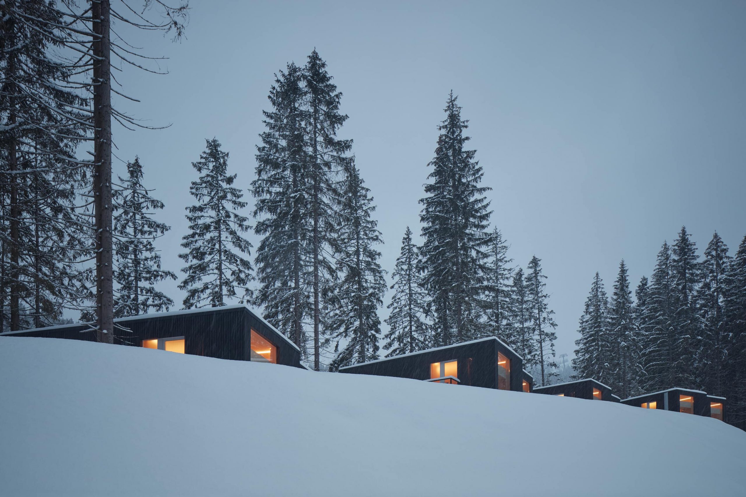 Ark Shelter’s Minimal Cabins In The Snow-Covered Mountains Of Slovakia ...