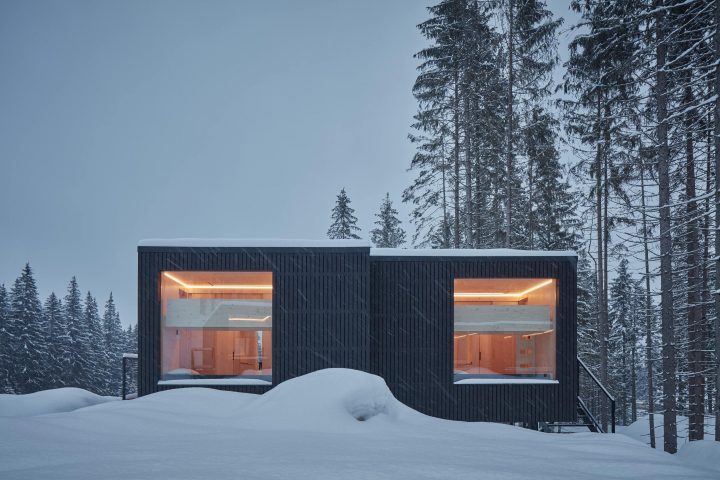 Ark Shelter’s Minimal Cabins In The Snow-Covered Mountains Of Slovakia ...