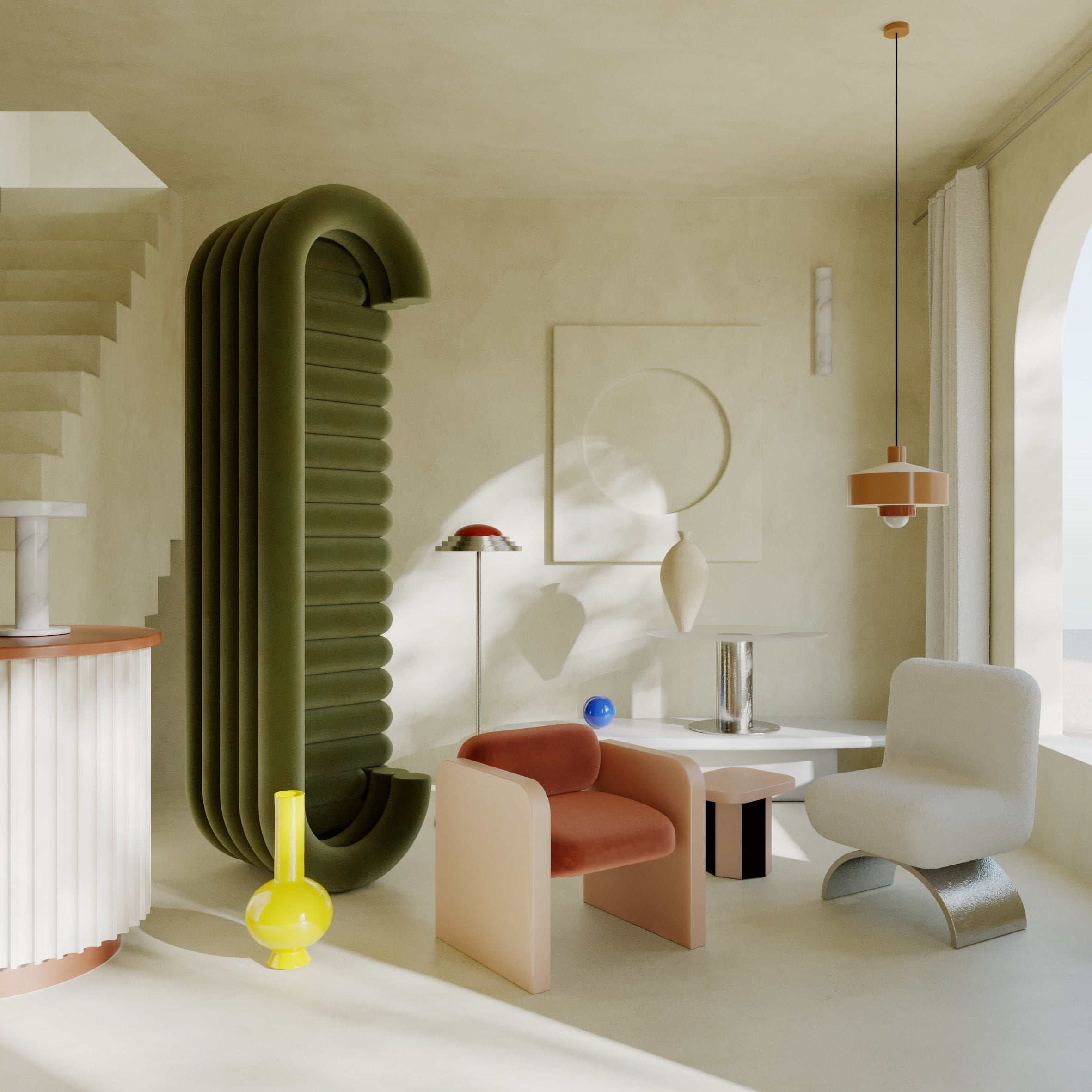 From Retro To Contemporary, The Stunning Interior Spaces Of CGI Artist ...